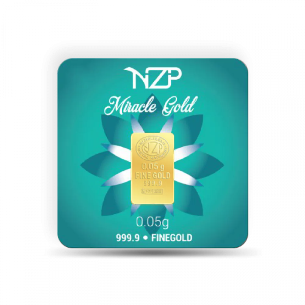 Nzp Gold Mini Goldbarren 0,05 Gramm - Goldbarren-NZP